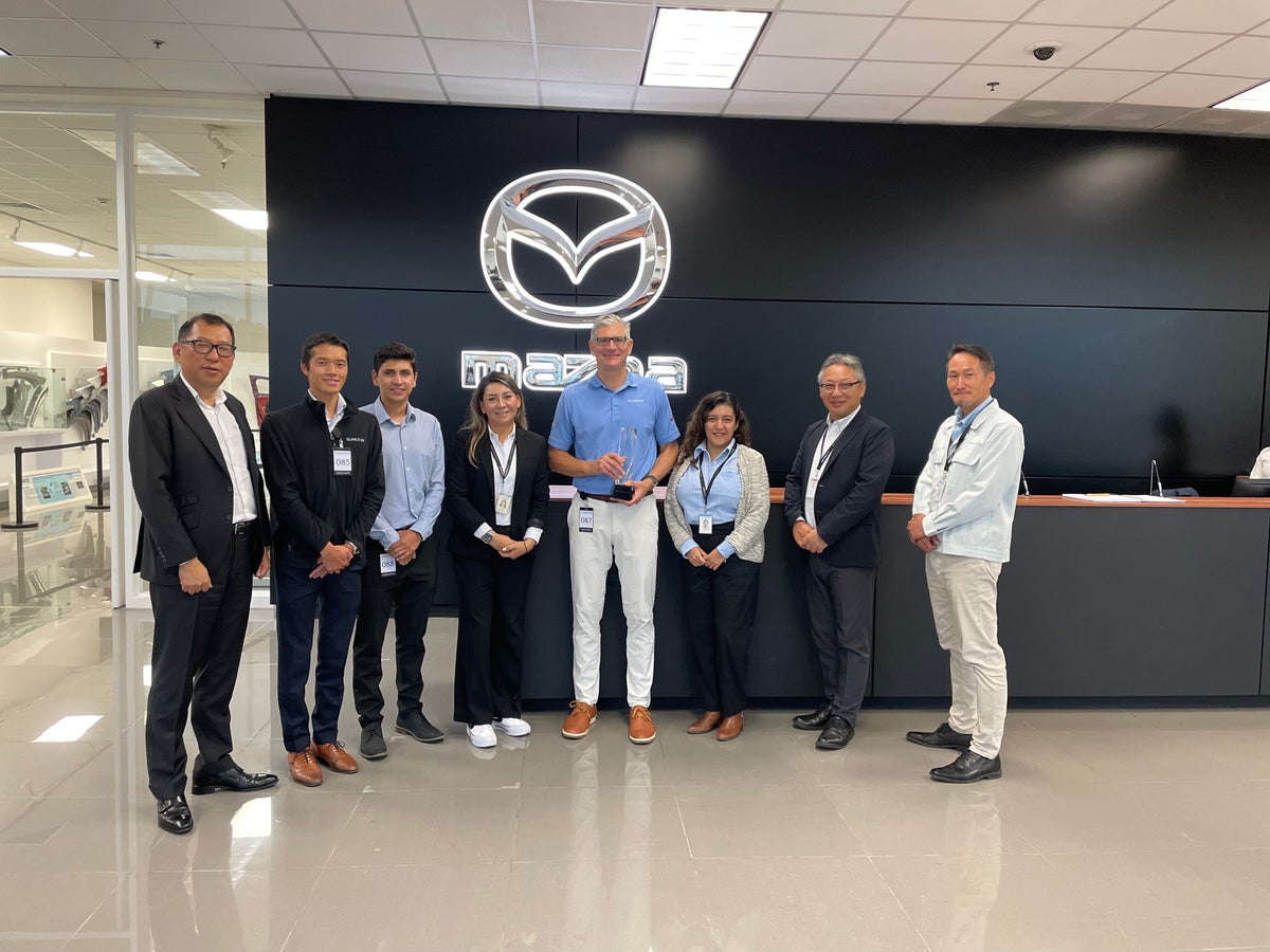Sunstar Engineering Americas wins the Mazda Excellence Supplier Award