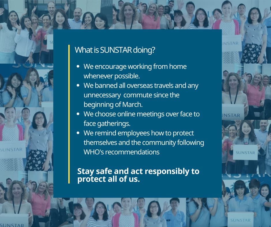 Implementation of measures regarding COVID-19 outbreak | Sunstar Group